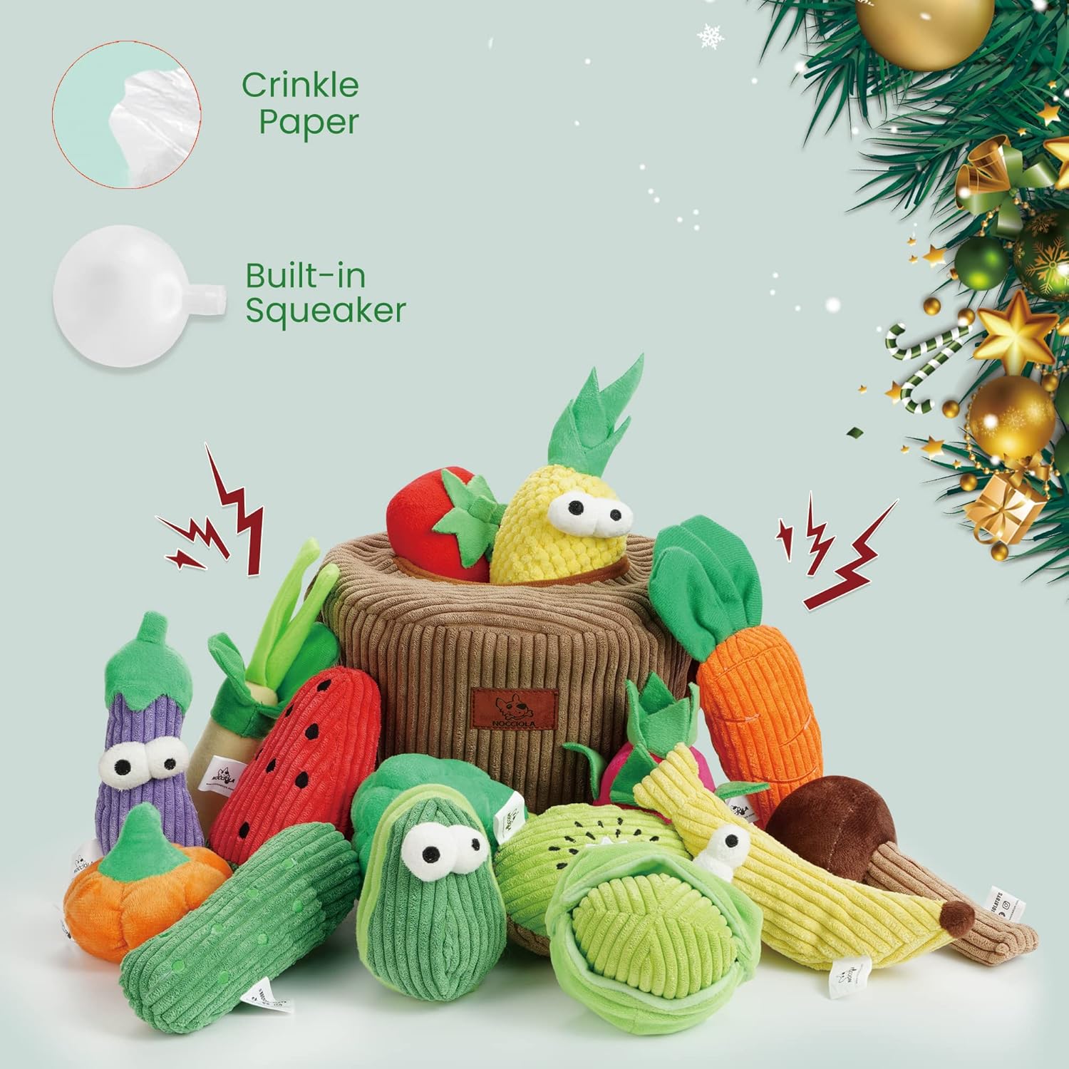 Walking Doggies | 15 Small Squeaky Crinkle Dog Toys