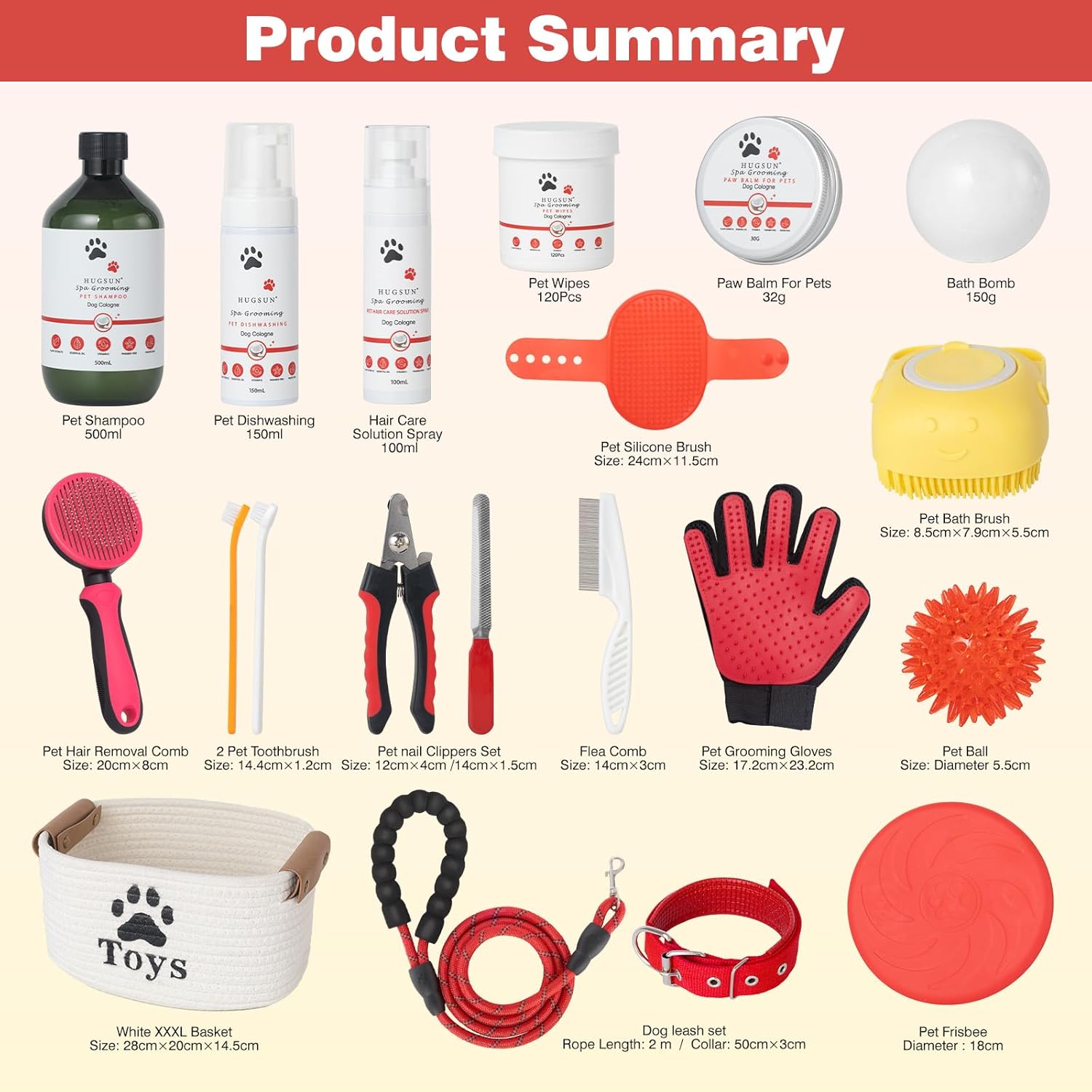 Walking Doggies | 20 Piece Dog Spa Basket